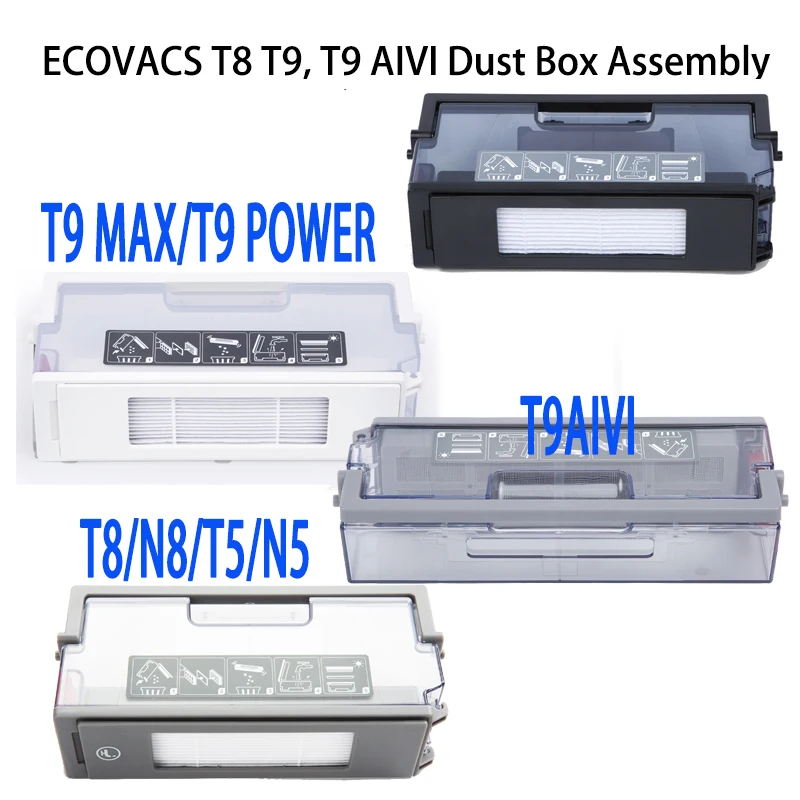 Original Dustbin ECOVACS Deebot OZMO T8 T8 AIVI T9, T9 MAX T9 Power T9 ...