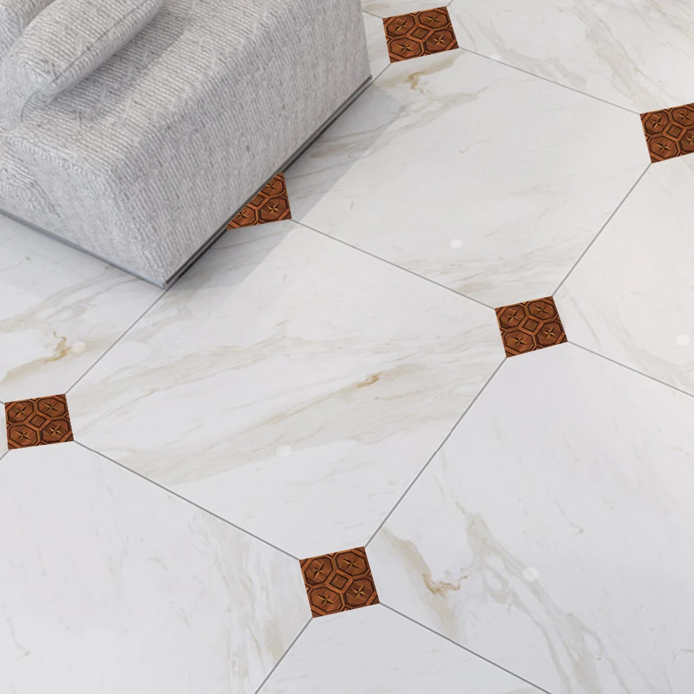 Décoration murale,Stickers muraux diagonale de sol ,Carrelage dur ...