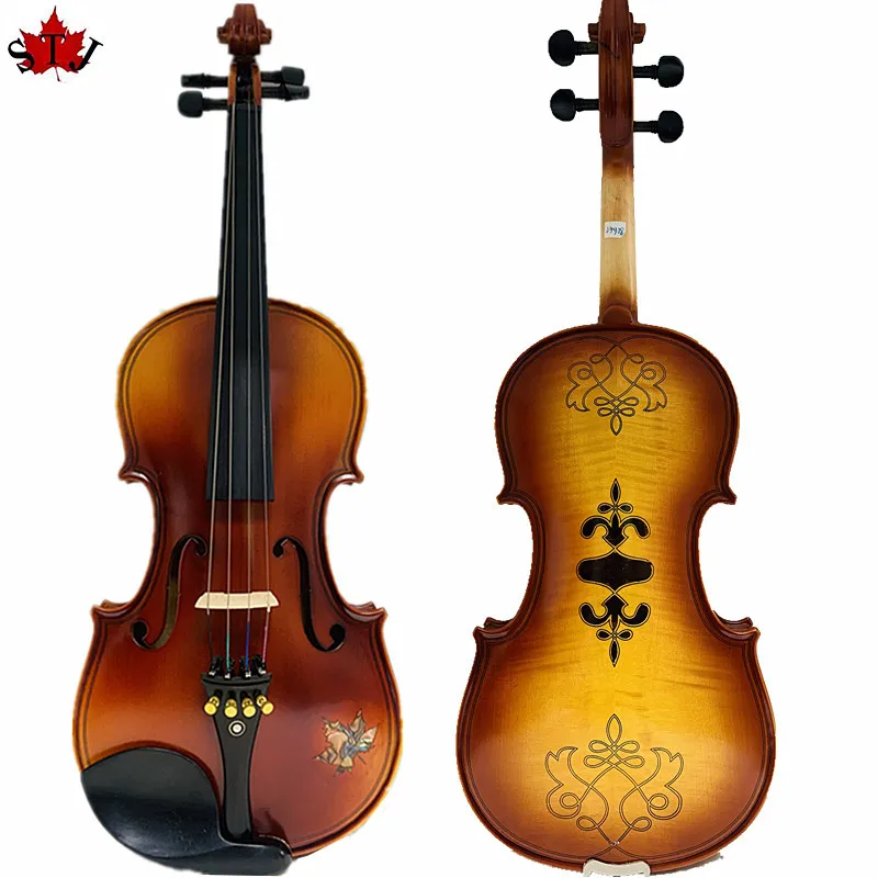 Strad Style Song Maestro 4/4 Handmade Violin,inlay Nice Shell And Draw ...