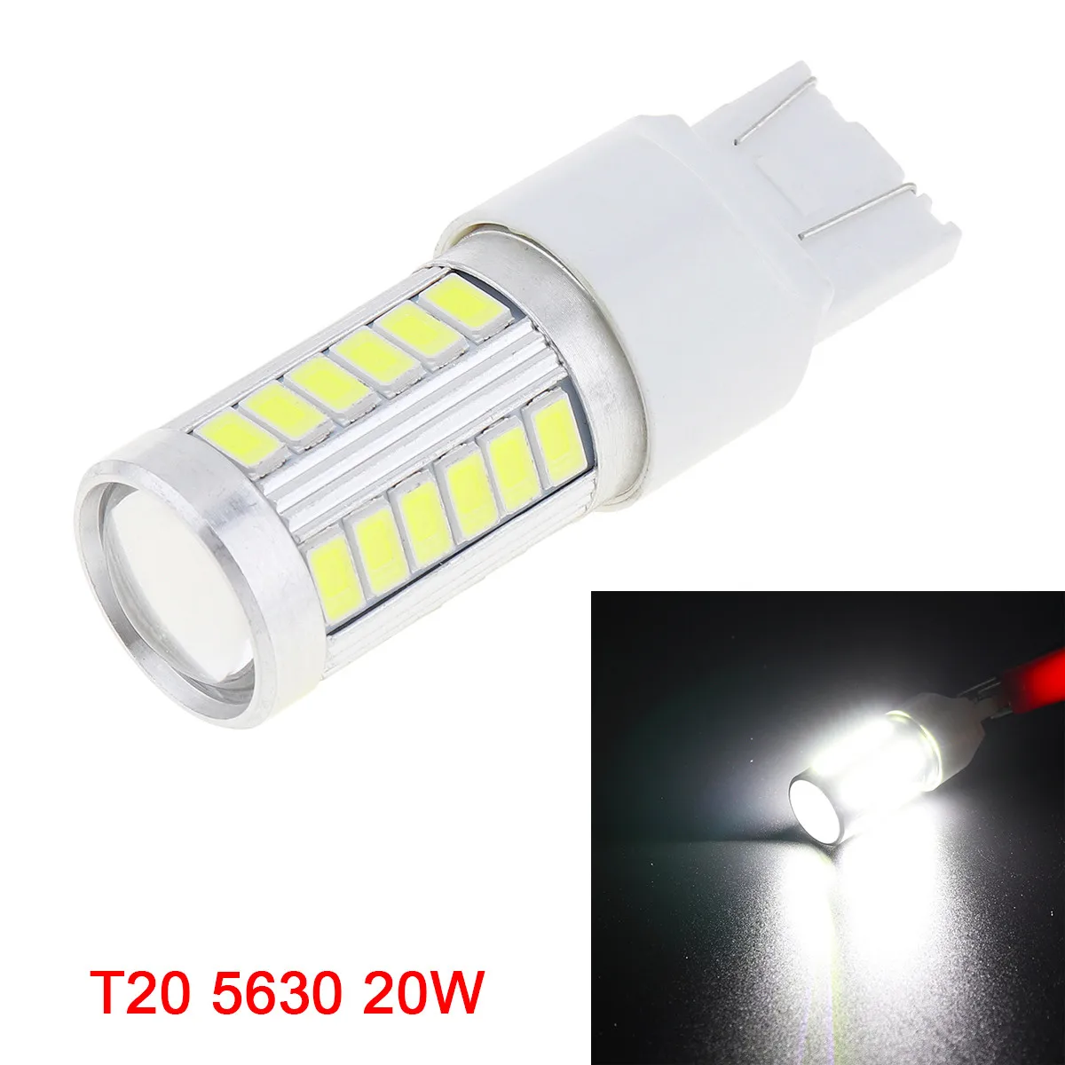 1pcs T20 5630 20w 33smd Led Car Turn Signal Light Auto Backup Reserve ...