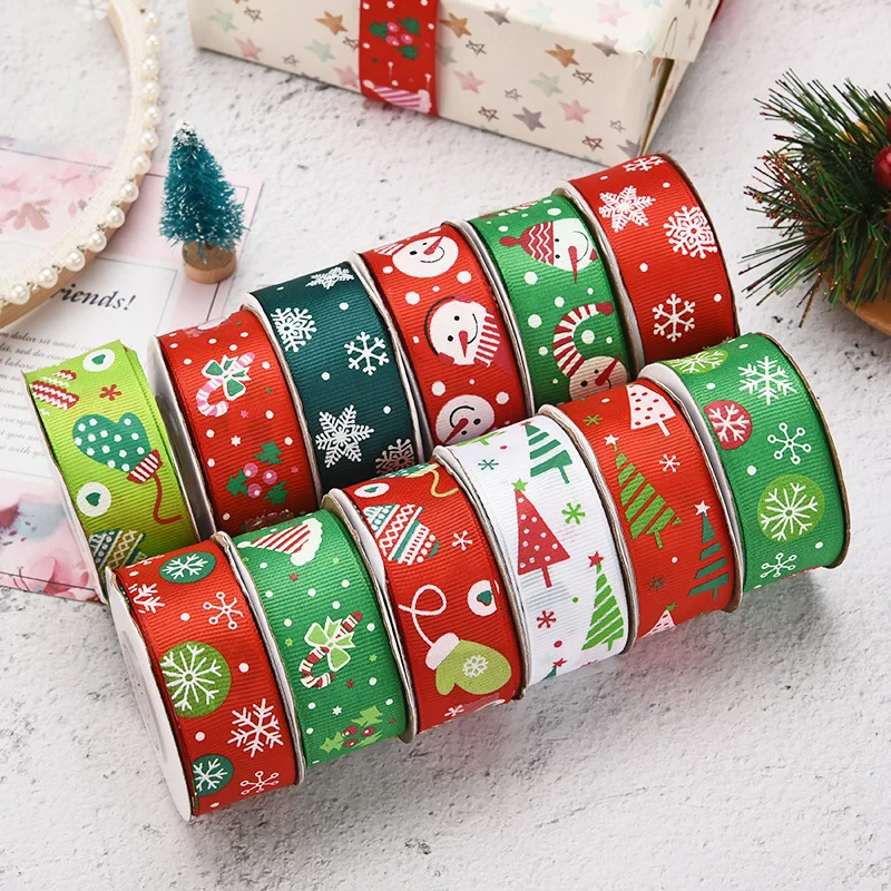 2-5cm-Christmas-Ribbon-Set-Gift-Packaging-Ribbon-Merry-Christmas-New ...