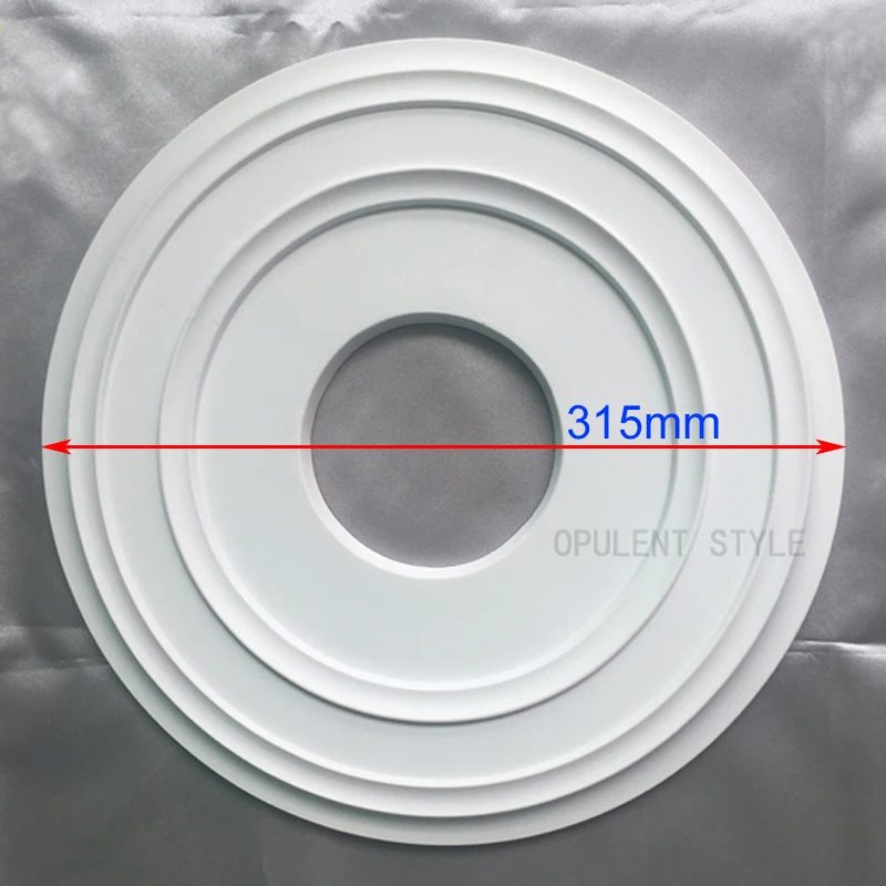 PU Decorative Ceiling Rose Chandelier Ceiling Plate Rosette Pendant ...