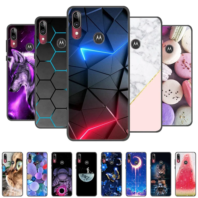 For Motorola Moto E6 Plus Case Silicone Soft TPU Back Cover Phone Cases ...