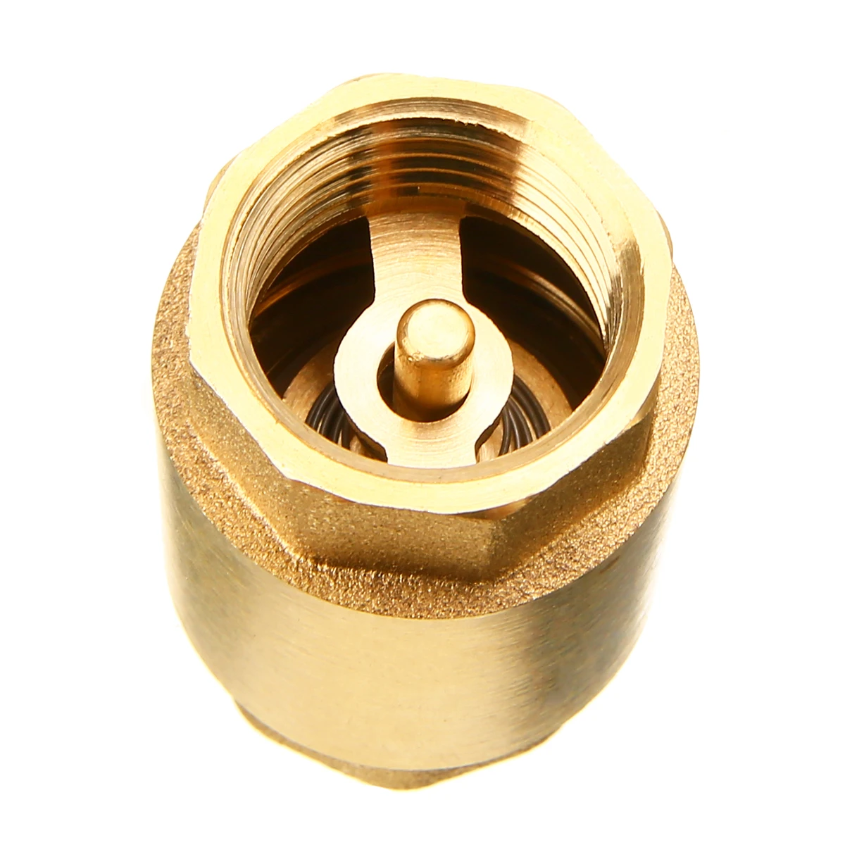 1pc New 1/2'' NPT Brass Thread In Line Spring Check Valve 200WOG|Valve ...