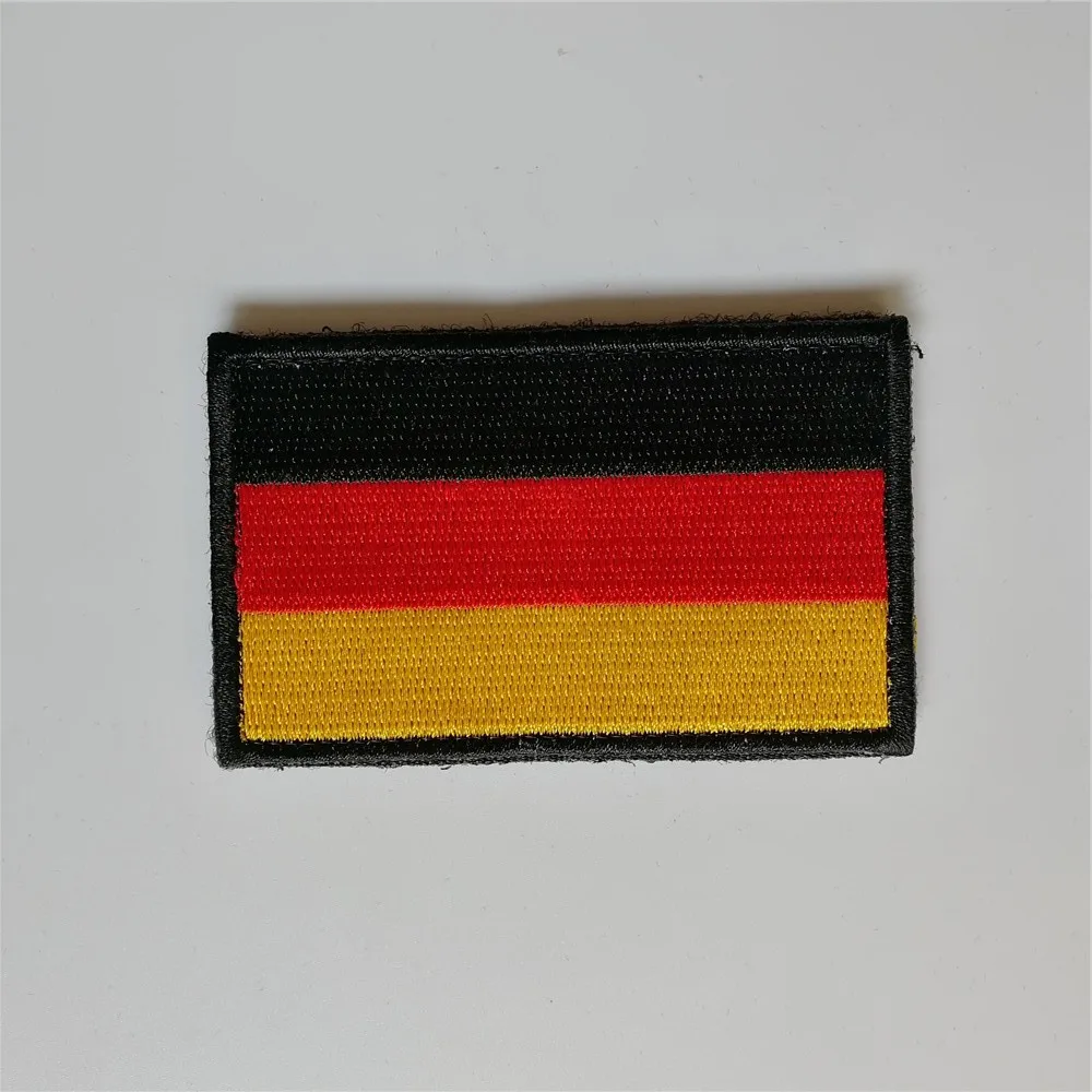 embroidered Germany flag patch hook back morale tactical German patches ...