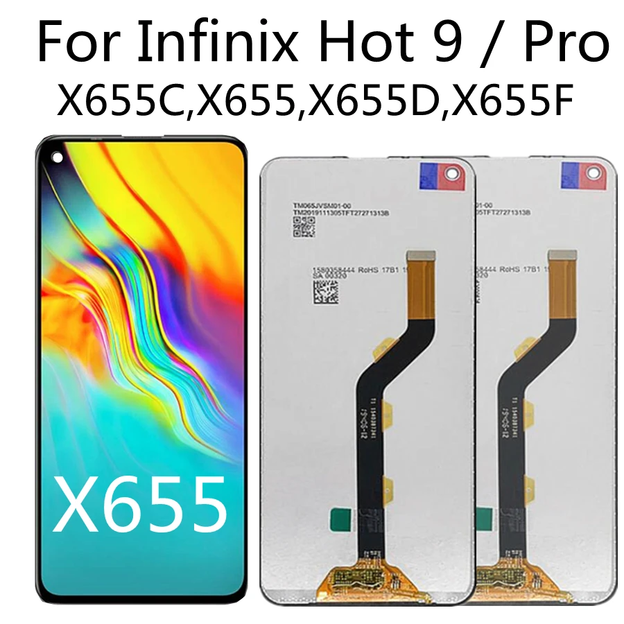Pantalla LCD de 6,6 pulgadas para Infinix Hot 9 X655F, montaje de ...