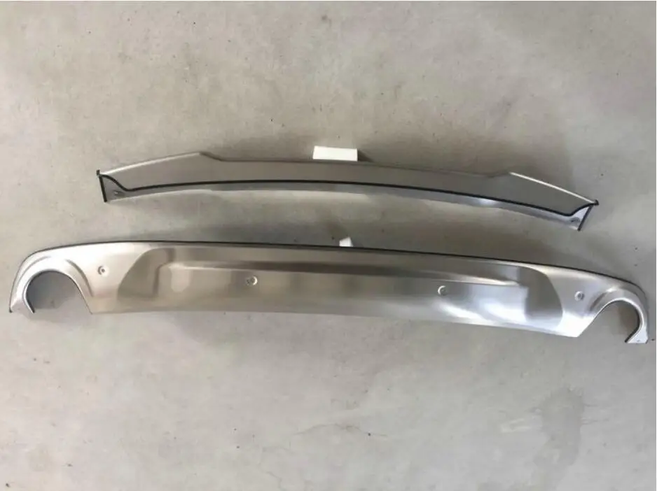 Stainless-Steel-CAR-FRONT-REAR-BUMPERS-PROTECTOR-GUARD-SKID-PLATE-FIT ...