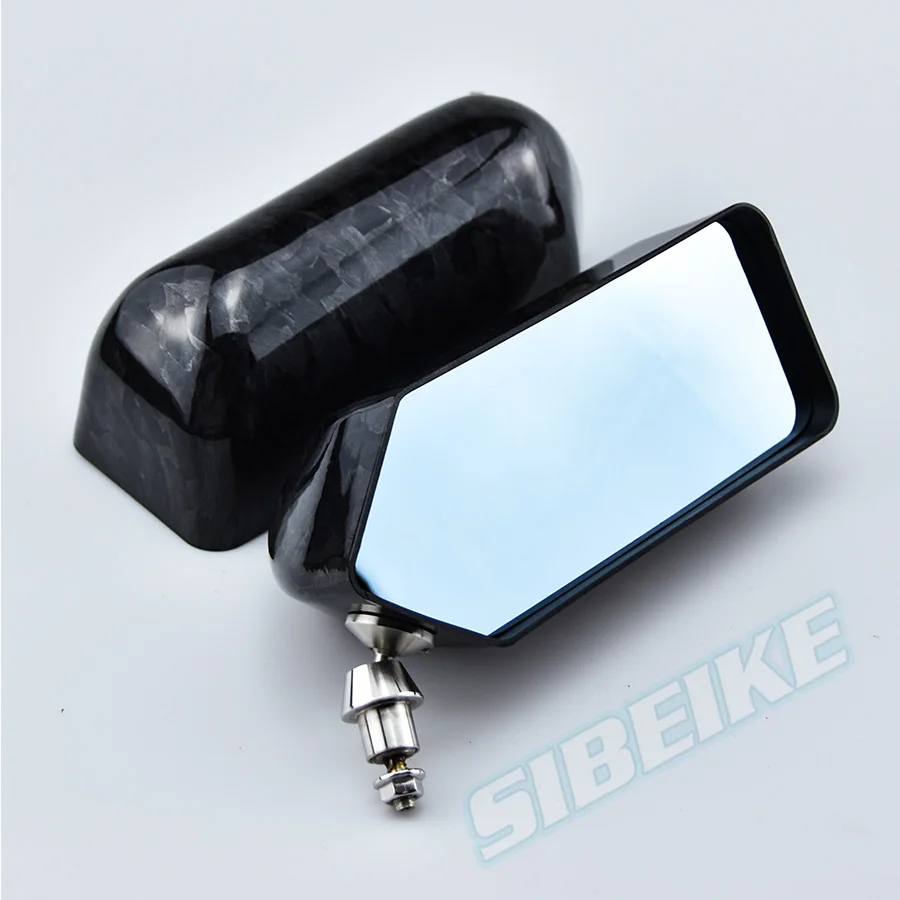 Universal Carbon Look Car Side Mirror Square Craft F1 Racing Style Car ...