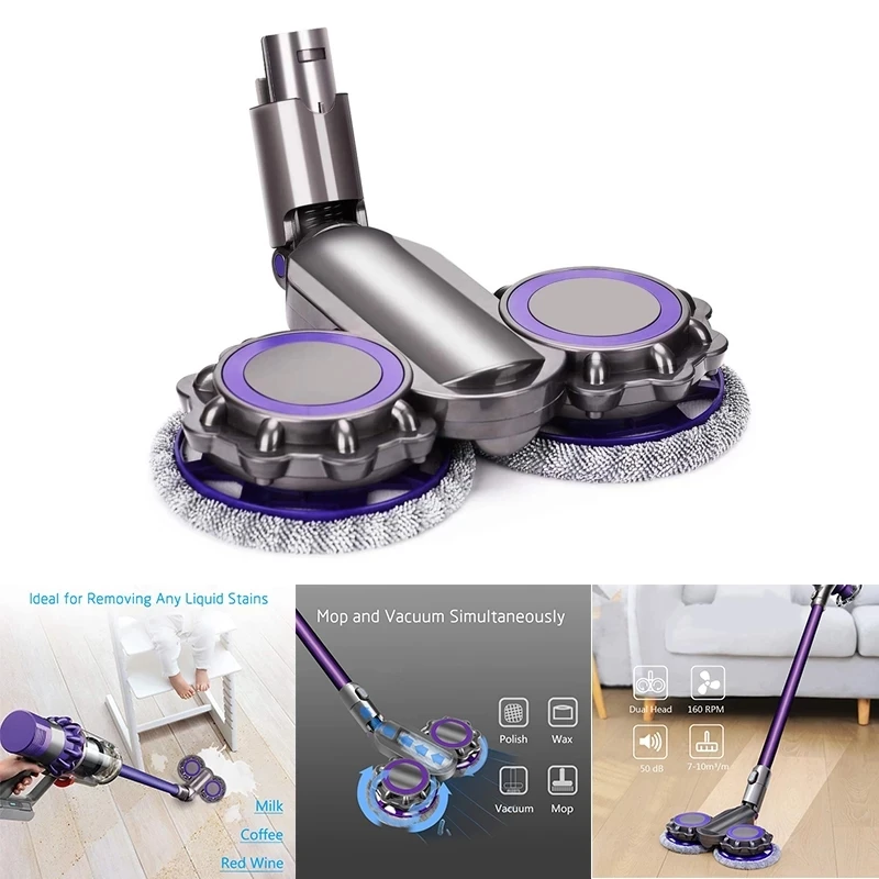 Electric Mop Head Attachment Compatible For Dyson Vacuum Cleaner V6 ...