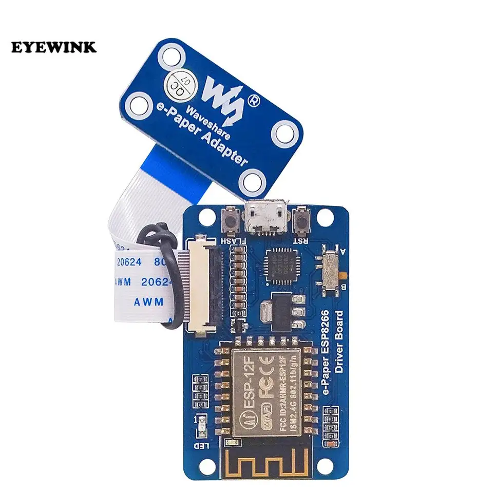 Raw Papers And Roach Universal E-Paper Raw Panel Driver Board, ESP8266 ...