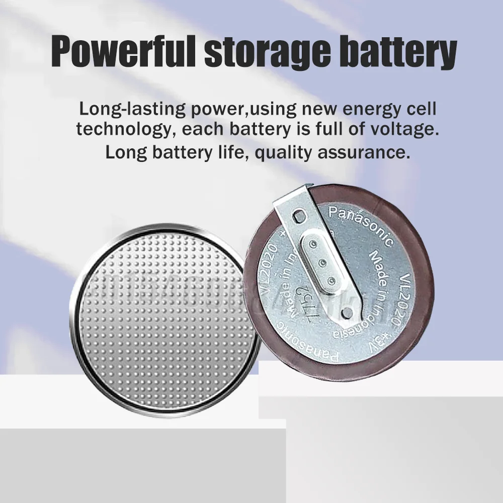 Panasonic 3V VL2020 2020 180 Degrees Rechargeable Lithium Battery For ...