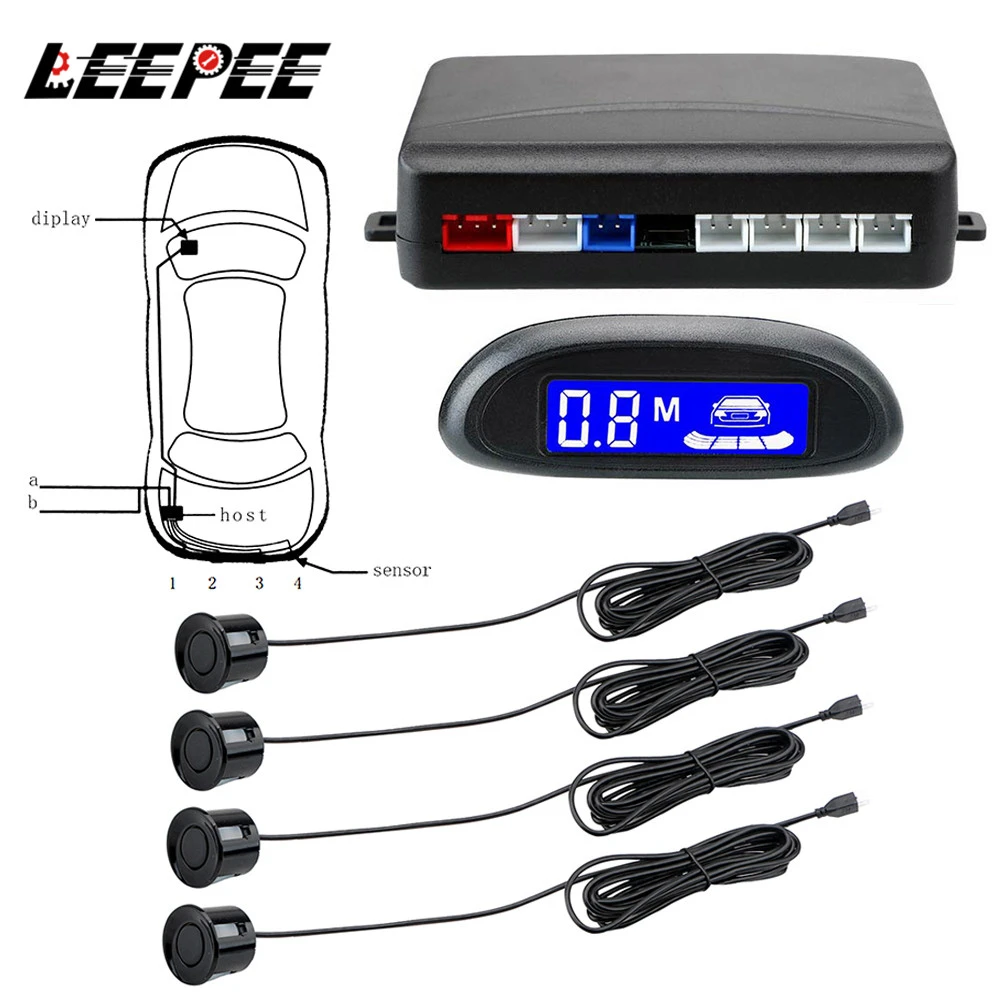 Sistema do sensor do estacionamento do carro 12V Sistema Parktronic Automático Controle PDC ...