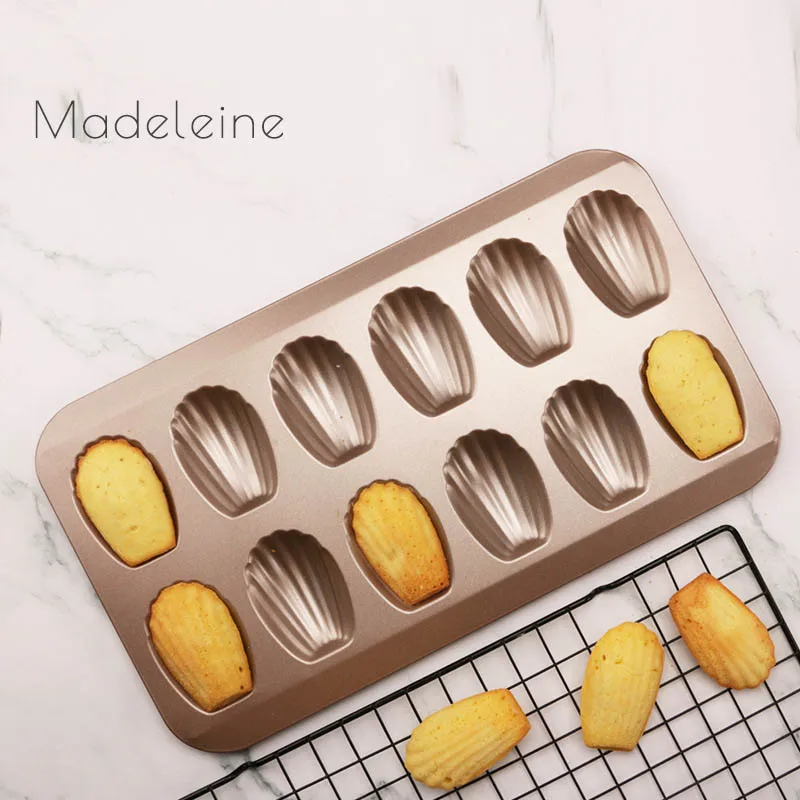 5pcs Shell Shaped Cake Pan Heavy Carbon Nonstick Diy Madeleine Baking ...