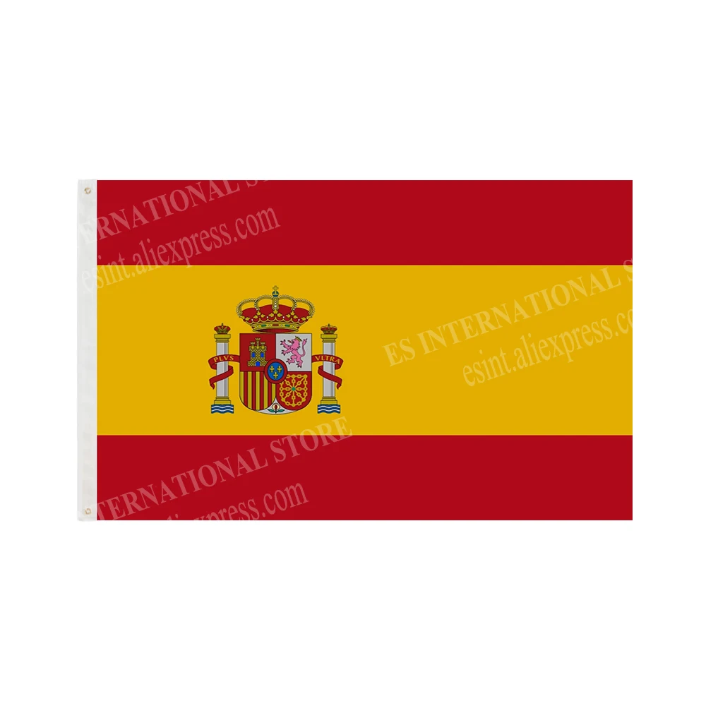 Spain Flag National Graphic Custom Printed Hanging Banner Design ...
