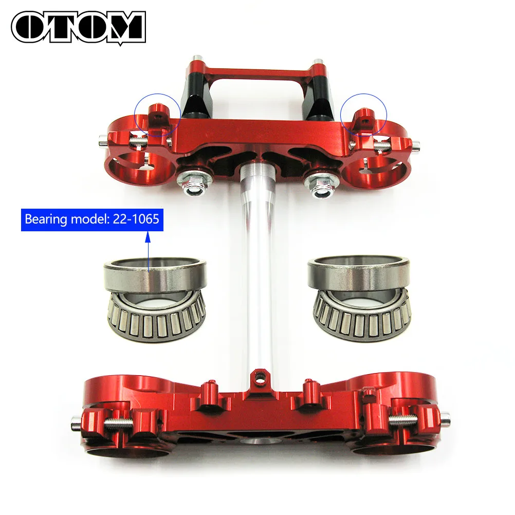 Otom New Motorcycle Cnc Aluminum Front Fork Upper Lower Triple Tree ...