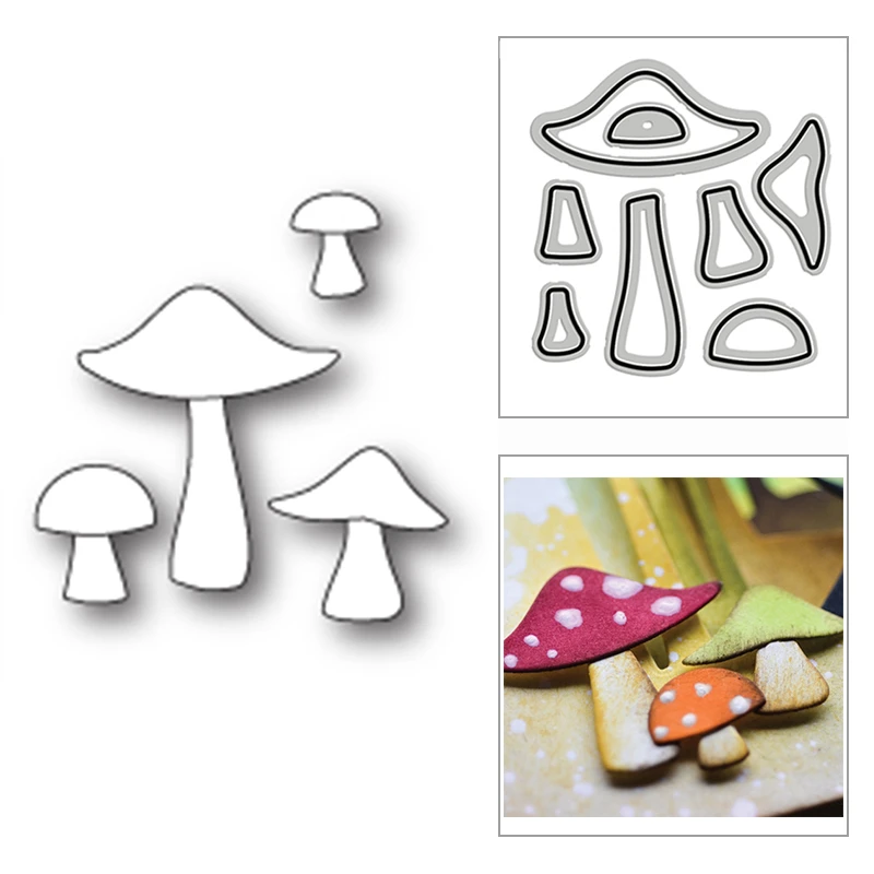 New Multiple Mushroom Plant 2020 Metal Cutting Dies For Diy ...