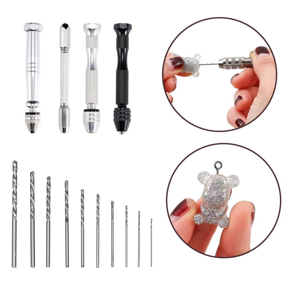 Metal Hand Drill Equipments UV Resin Mold Tools Set and Handmade ...