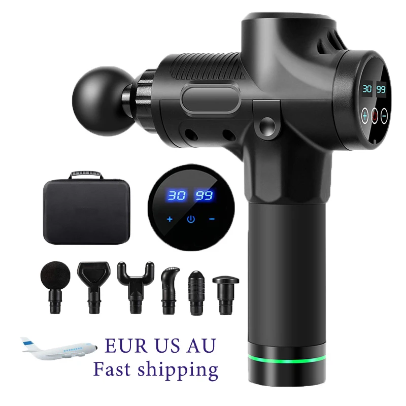 Massage Gun Electric Deep Muscle Massager Pain Relief Body Relaxation ...