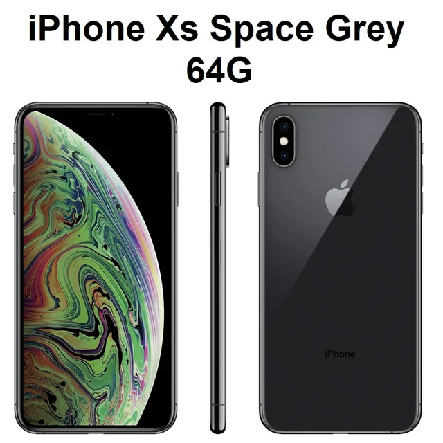 Unlocked Used Apple iPhone XS / iPhone XS Max 5.8”/ 6.5” Retina OLED Display 4G LTE Face ID ...