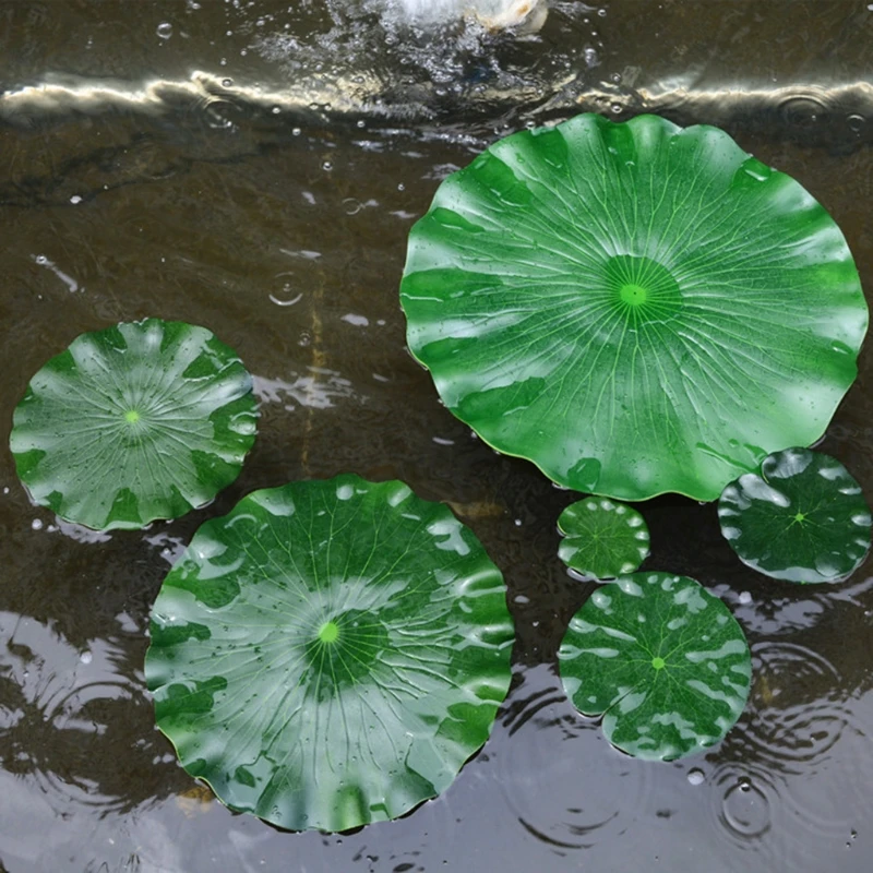 H55e 4pcs Artificial Lotus Leaves Floating Realistic All Year Available ...