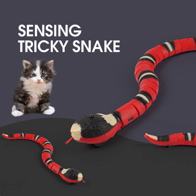 Smart Sensing Snake Cat Toy | asghedom.com