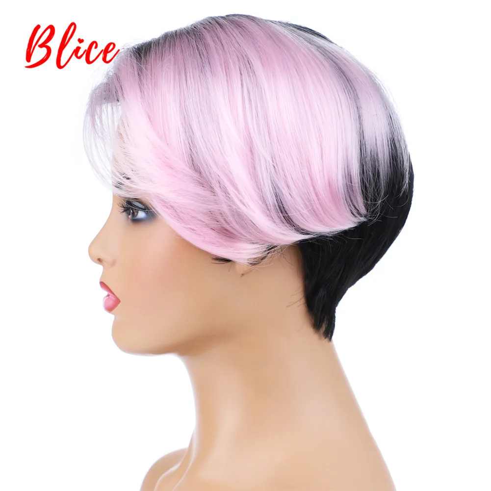 Blice-Short-Straight-Synthetic-Wigs-8-Inch-Natural-Mix-Color-Wig-FT1B ...