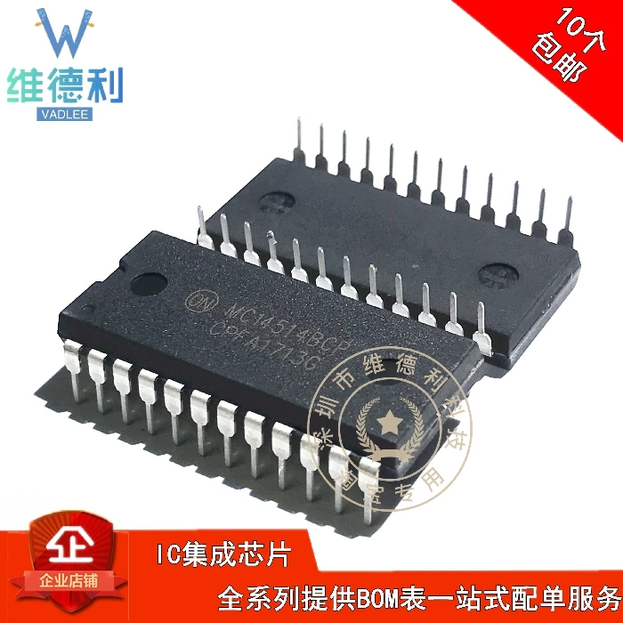 10pcs MC14514BCP MC14514 DIP-24 Original New 1 order - AliExpress 502