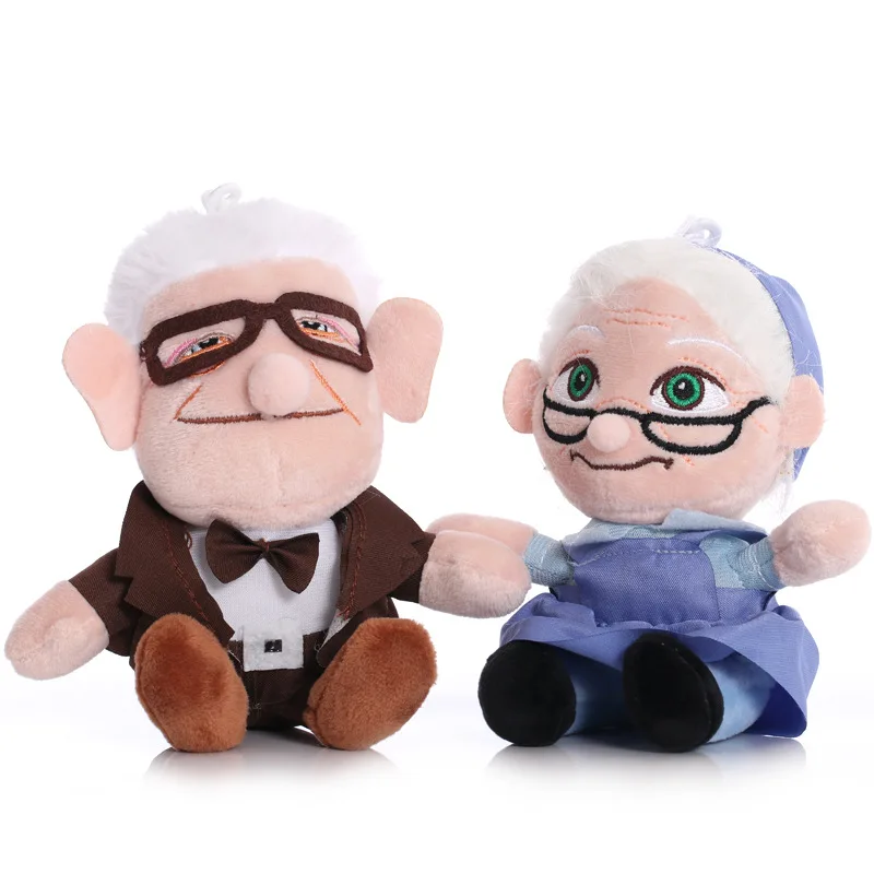 15/20cm Movie UP Carl Plush Toys Grandfather Grandmother Cartoon ...