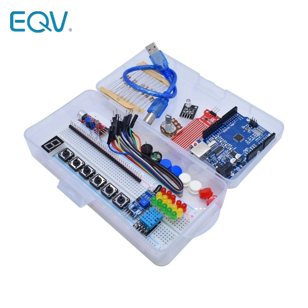Starter-Kit-for-Arduino-Uno-R3-Breadboard-Basic-simple-learning-kit ...