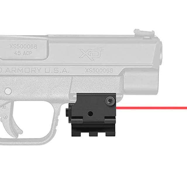 Tactical Mini Red Laser Red Dot Gun Sight with Rail Mount for Pistol ...