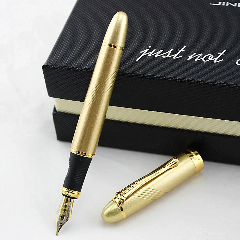 High Quality Gold Fountain Pen Full Metal Golden Clip Luxury Pens ...