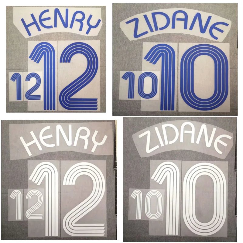 2006 Zidane Henry Nameset Home Away Customize any name number Printing ...