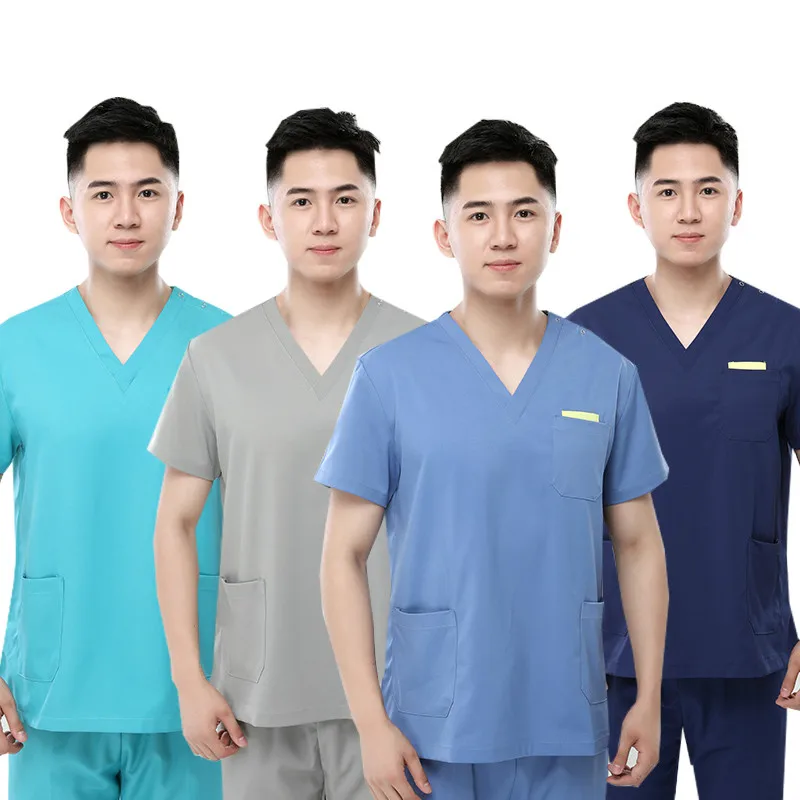 Hand-washing clothes summer short-sleeved split suit operating room ...