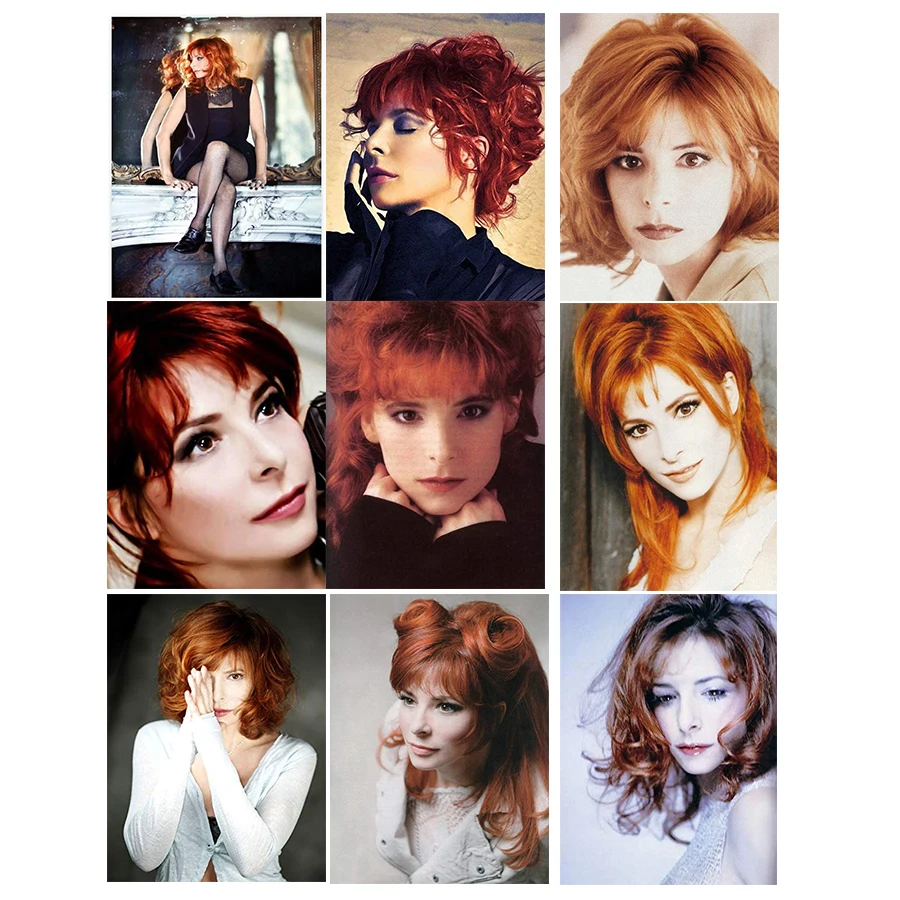 Diamond painting French song queen Mylene farmer Diamond Painting Cross ...
