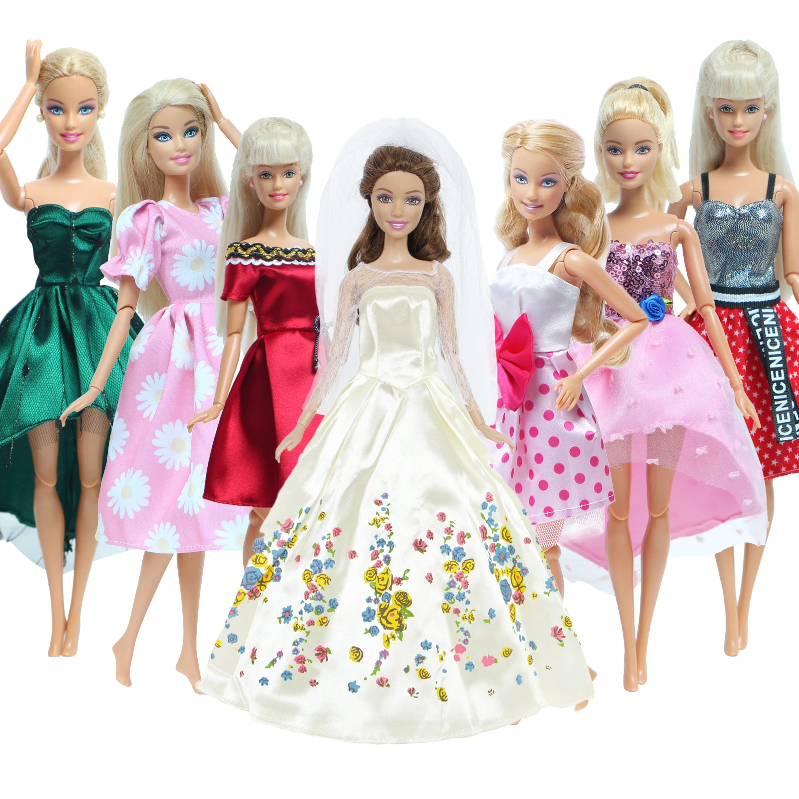 Toys Made to move 11.5 Inch Barbie dolls Evening dress for Barbie ...