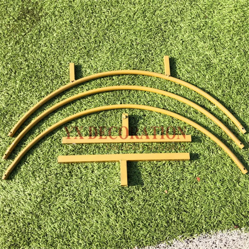 Round Wedding Arch Props Background Single Arch Flower Outdoor Lawn ...