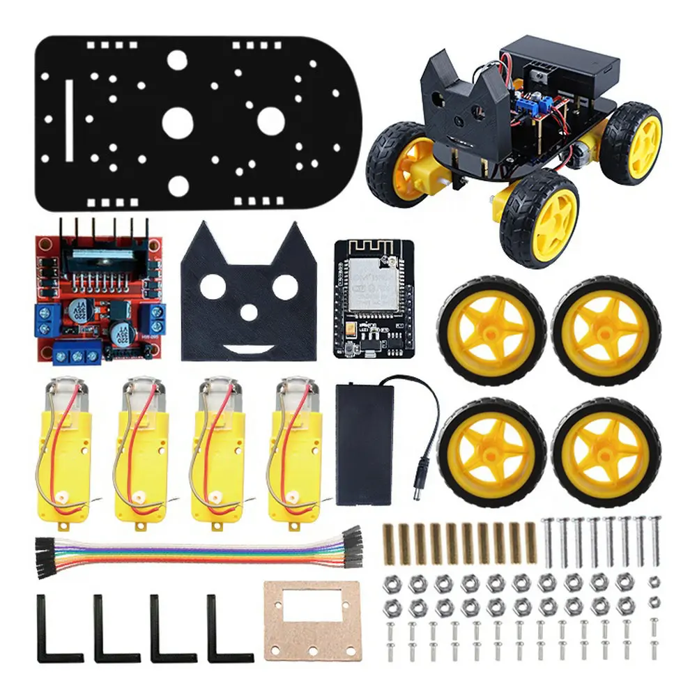 Kit de coche Robot inteligente con cámara esp32, placa de desarrollo Wifi, Bluetooth, Control de ...