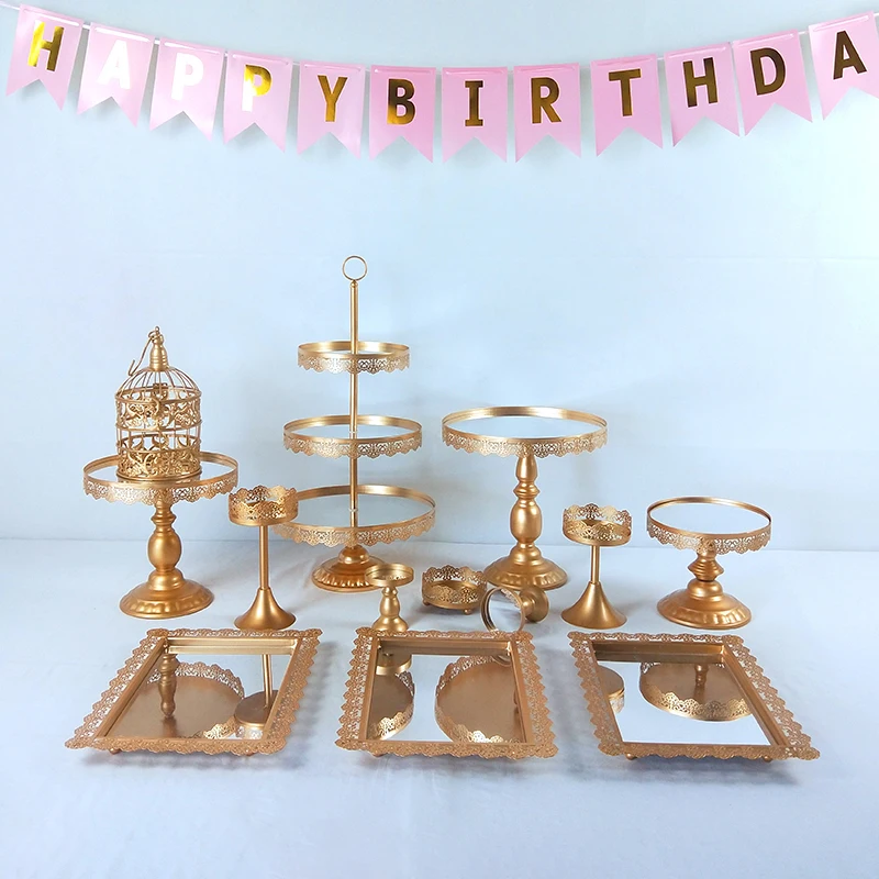 Cake-Stand Display-Rack Metal-Holder Cupcake Wedding-Decoration ...