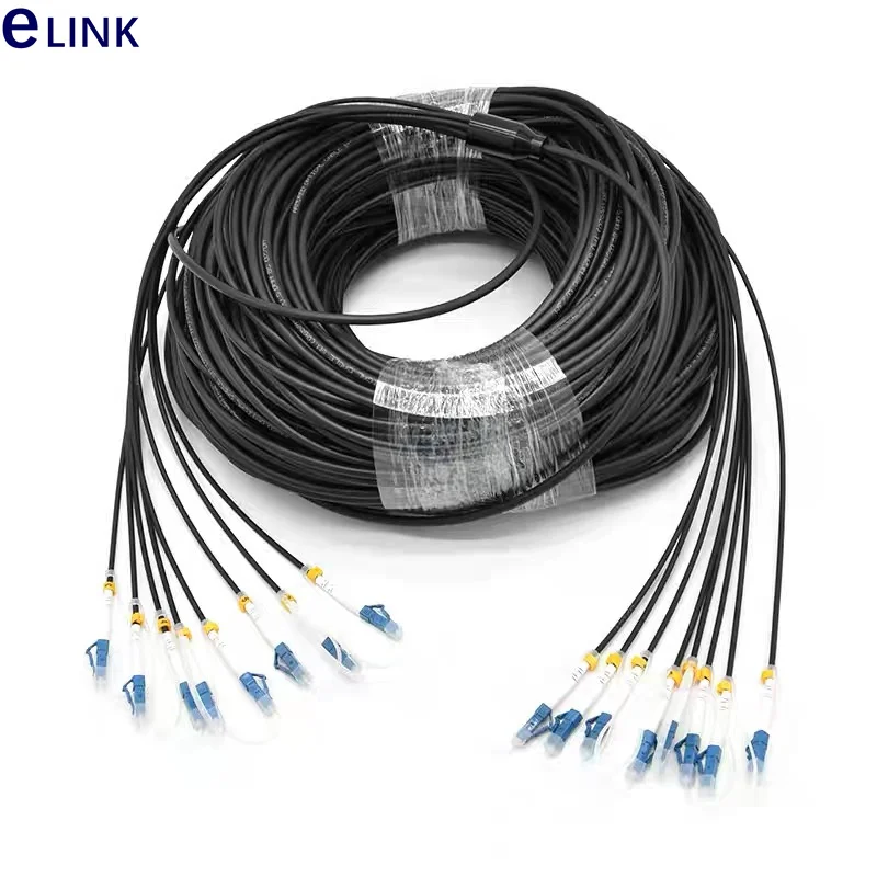 20M-8-cores-LSZH-Fiber-optic-Patchcord-SM-waterproof-LC-SC-FC-Armored ...