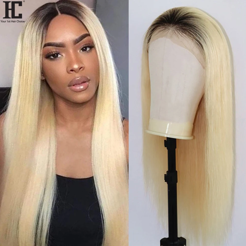 Peruca loira mel lace front, 1b/613, cabelo humano brasileiro, liso ...