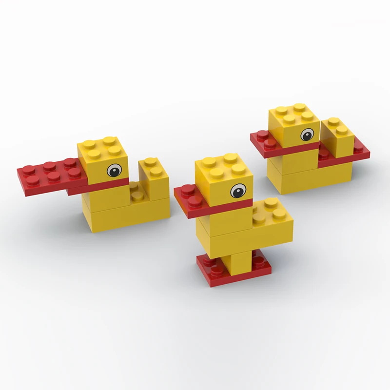 Building-blocks-duck-MOC-little-yellow-duck-animalearly-education ...