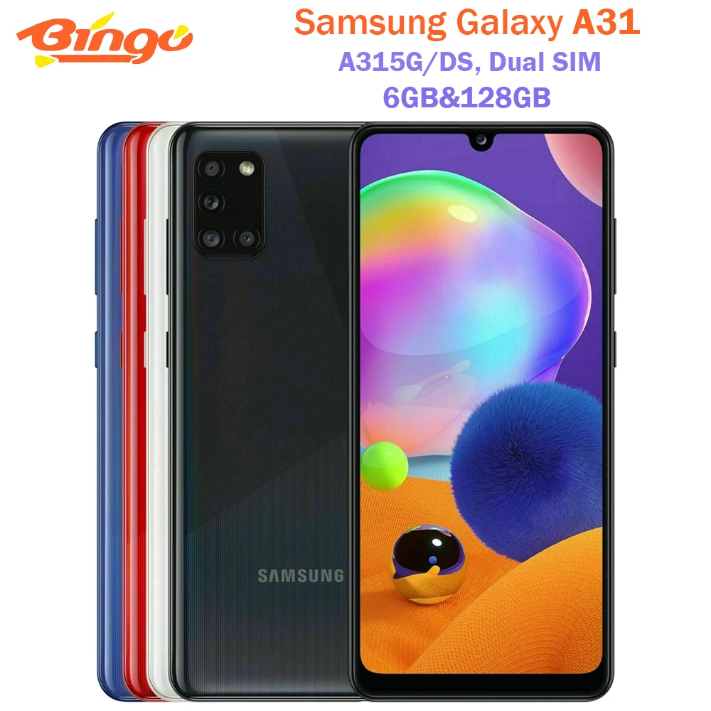 삼성 갤럭시 A31 A315G DS 정품 휴대폰, 듀얼 SIM, 6.4 인치, 6GB RAM, 128GB - 티몬