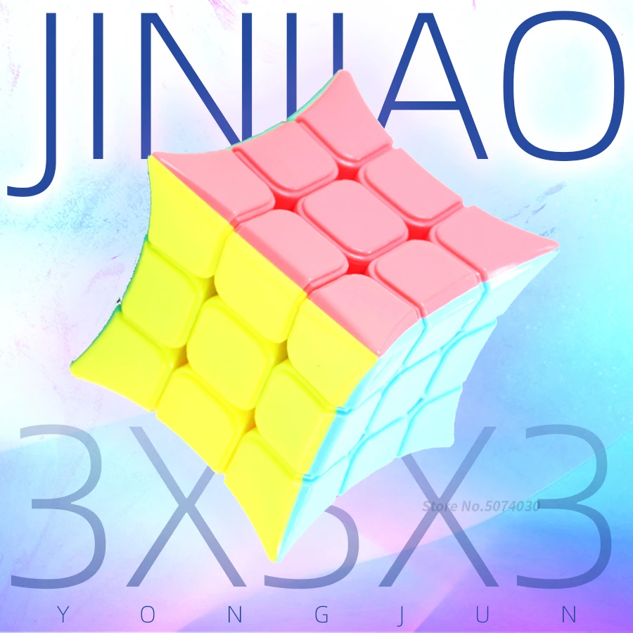 3x3x3 Puzzle Cube Yongjun Jinjiao Cube 3x3 Golden Honer 3x3x3 Magic Cube 3*3 Cubo Magico ...