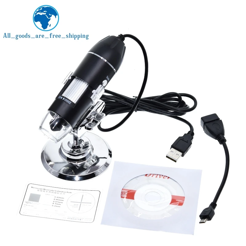 1000X HD digital USB microscope electronic microscope Camera video ...