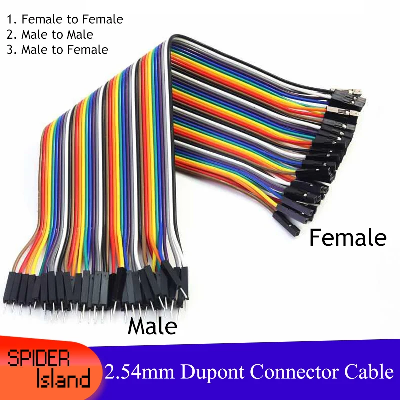 40PIN New Dupont Cable Female to Male / Male to Male / Female to Female ...