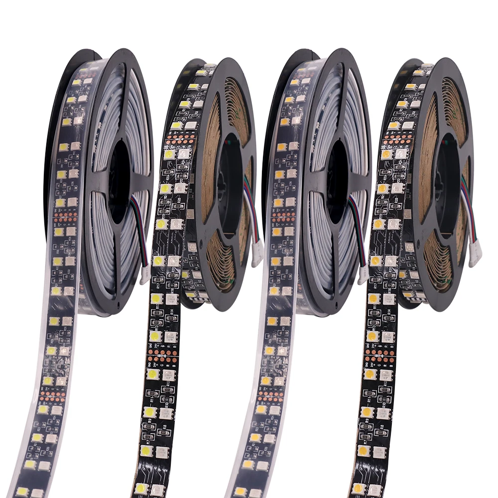 DC12V-24V-5050-RGB-LED-Strip-Lamp-Black-PCB-120Leds-m-IP67-Waterproof ...