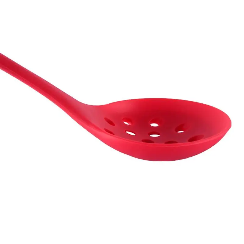 Passoirespatule Cuillière En Silicone à Long Manche Ustensile à Fentes En Silicone Pour