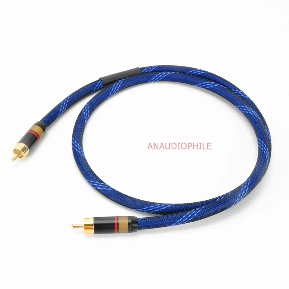 Spdif Coaxial Audio Cable Sliver Plated 75 Ohm Hifi Coaxial Audio Data ...