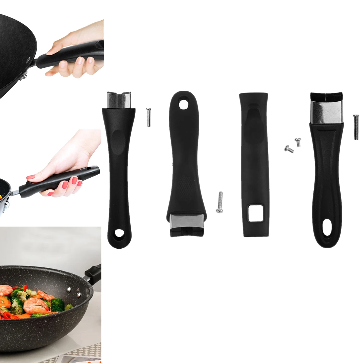 Long Replacement Pot Handle Woks Clip Handle Frying Pan Stockpot ...