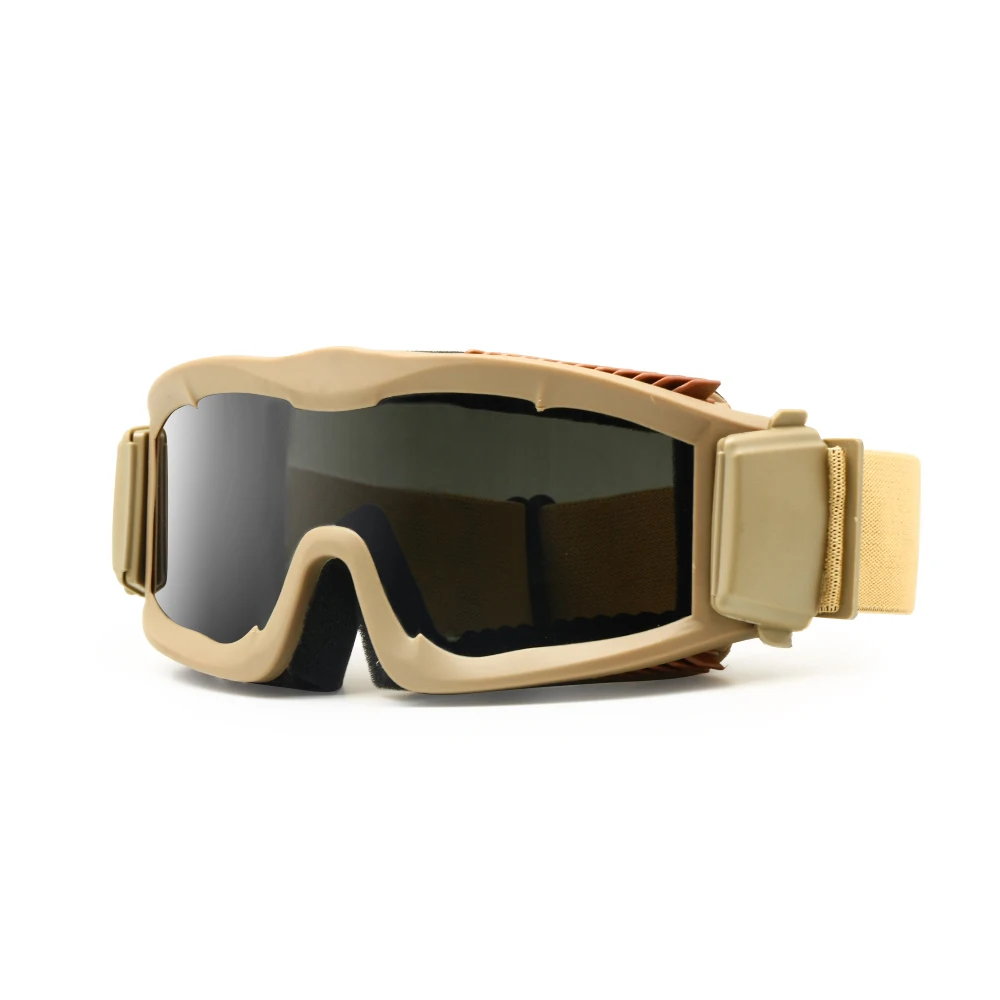 Men's Outdoor Sports 3 Lens Alpha Goggles, US Tactical Games Sunglasses ...